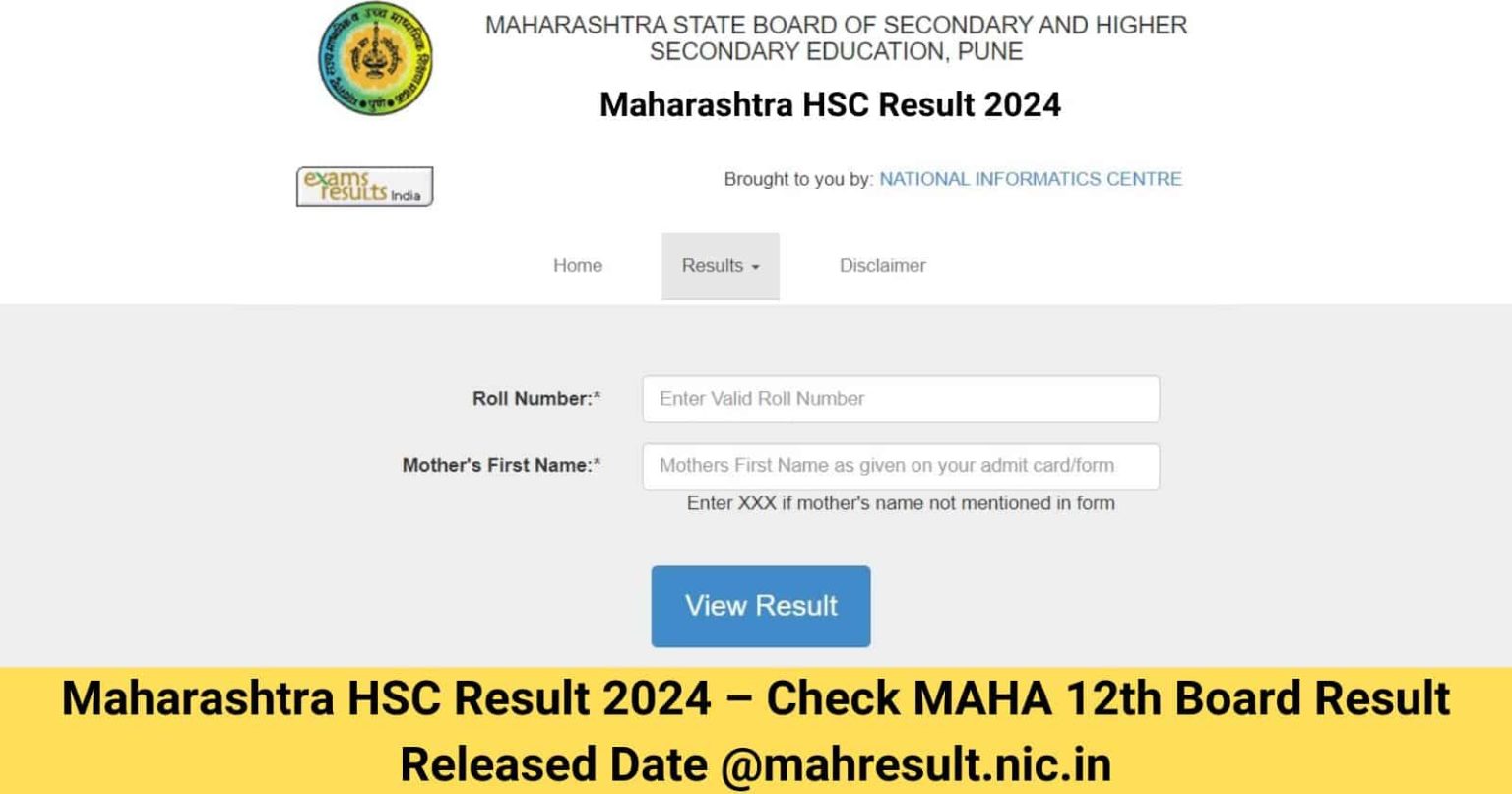 Maharashtra HSC Result 2024 – OUTCheck MAHA 12th Board Result Released ...